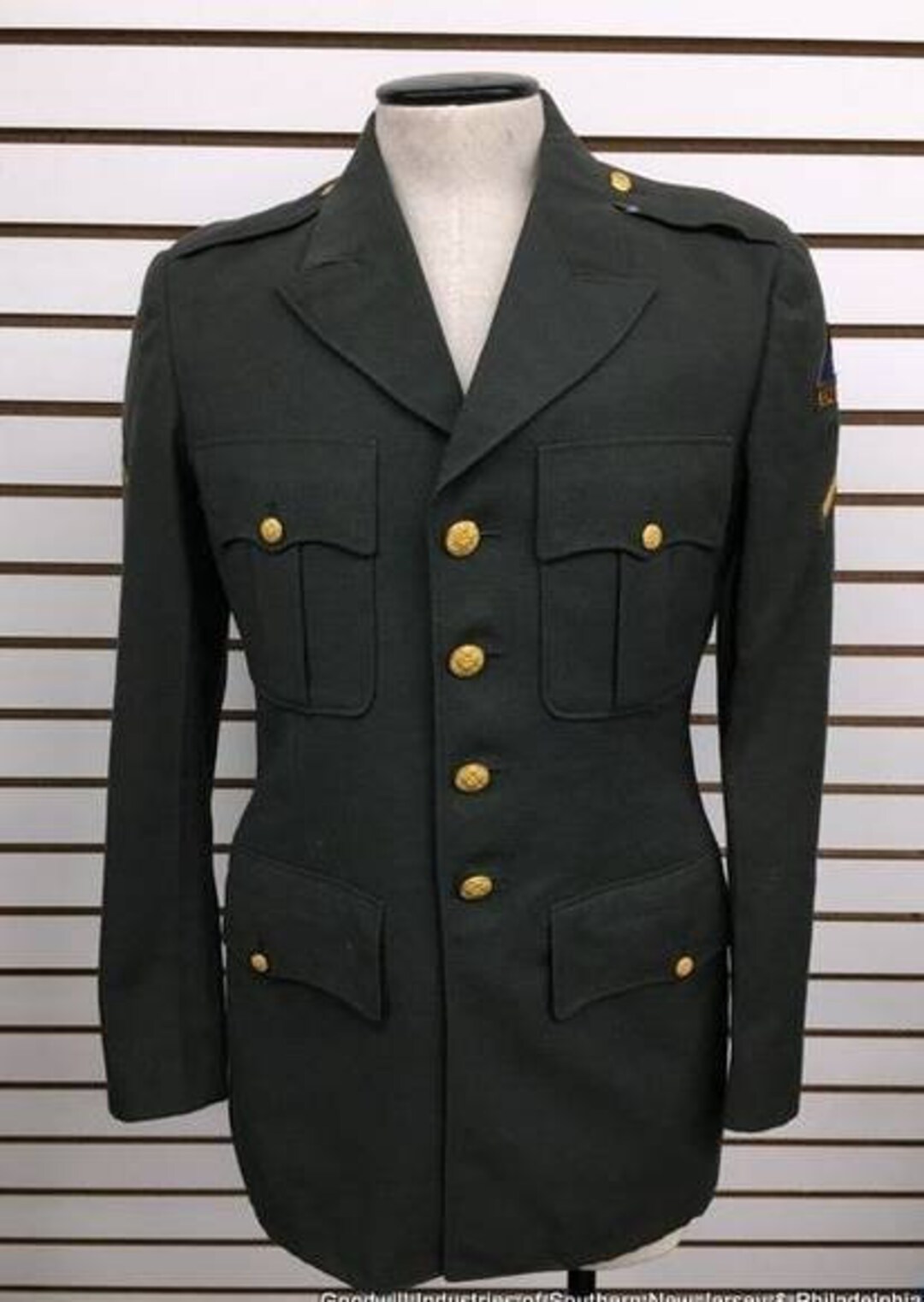 1956 Class A Jacket-3rd Armor Division-us Army. Size 38. Free - Etsy