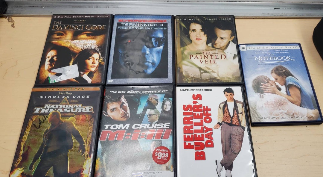 Lot of 7 Dvds. Free Shipping - Etsy