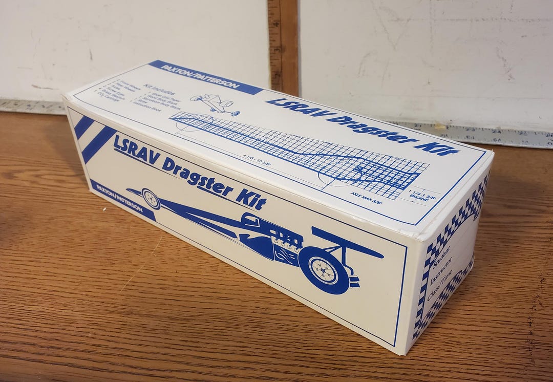 The Paxton/patterson Dragster Kit Wooden Model NIB. Free Shipping - Etsy