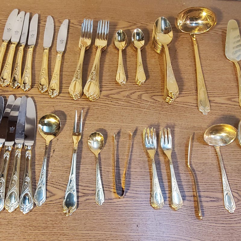 Solingen Germany Gold Flatware - Etsy