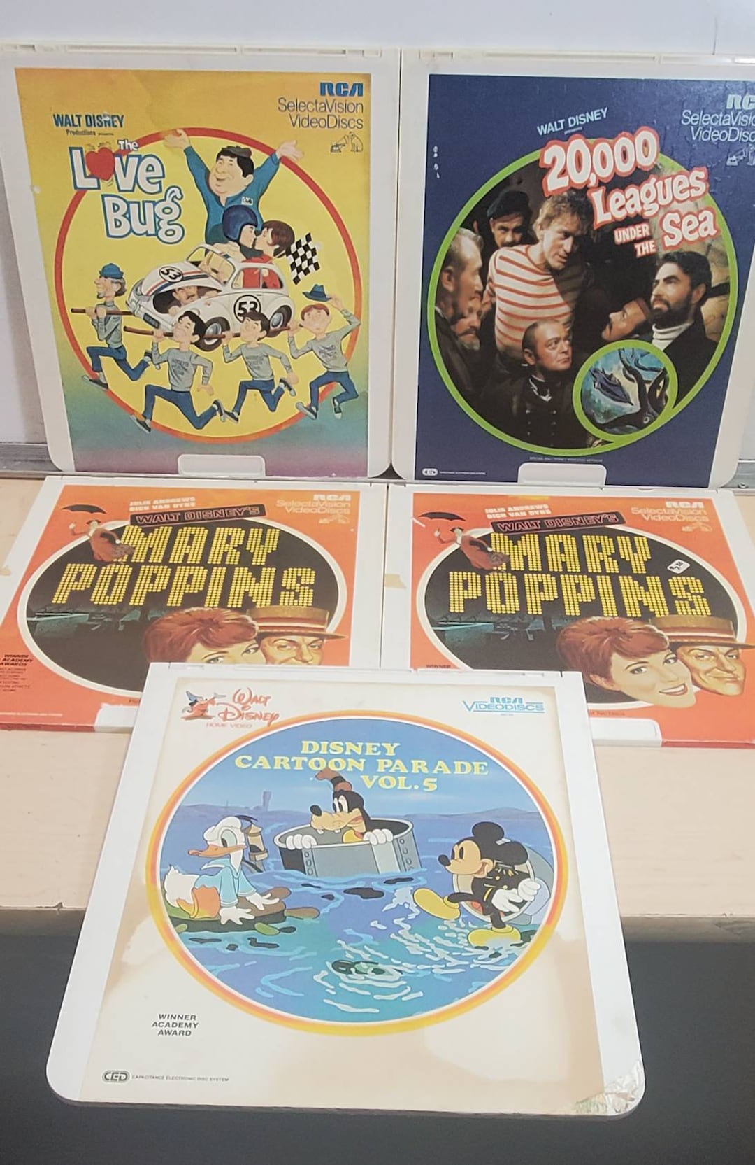 Lot of 5 Disney Laserdiscs. Free Shipping - Etsy
