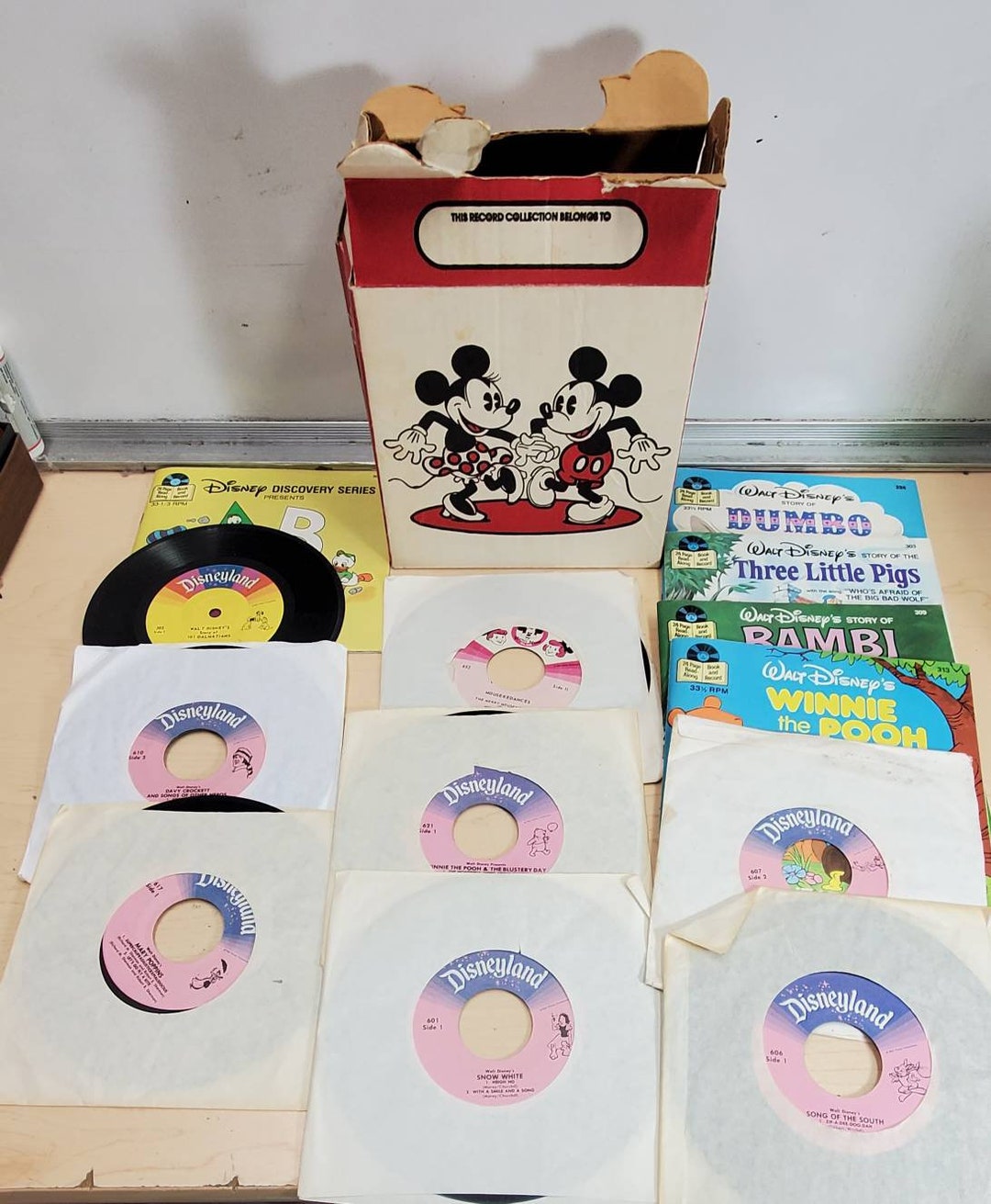 Mid-century my First Walt Disney Record Collection - Etsy