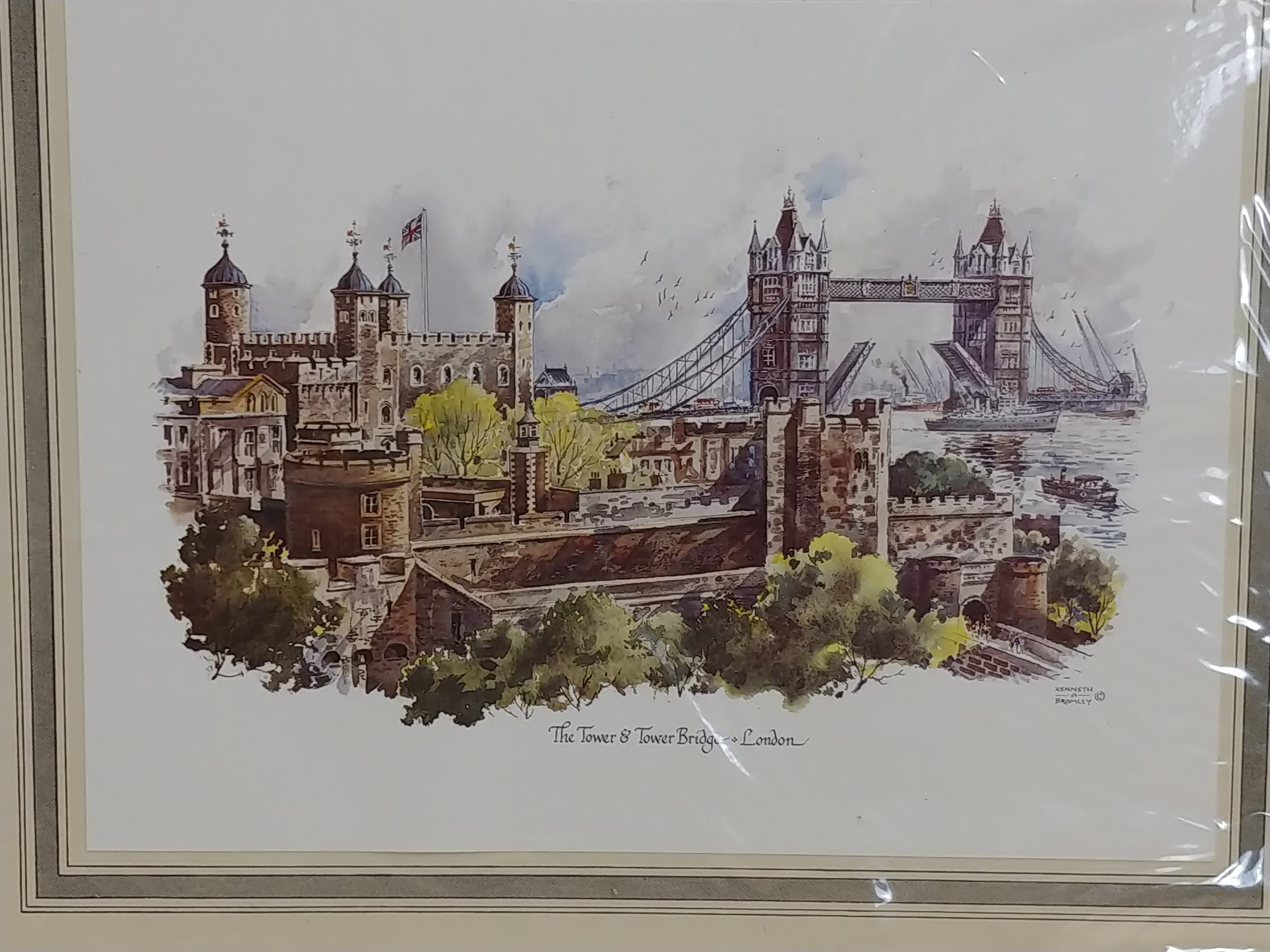 The Long Walk & Windsor Castle Watercolor by Kenneth A Bromley | Etsy