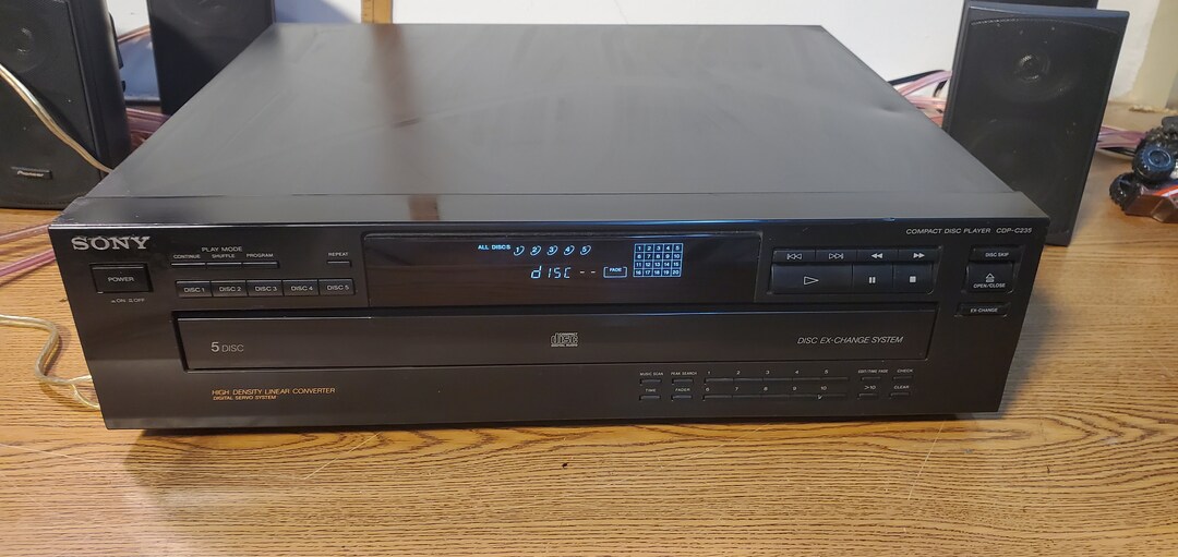 Sony CDP-C235 5-disc Carousel CD Player Changer. Watch Video. Free ...