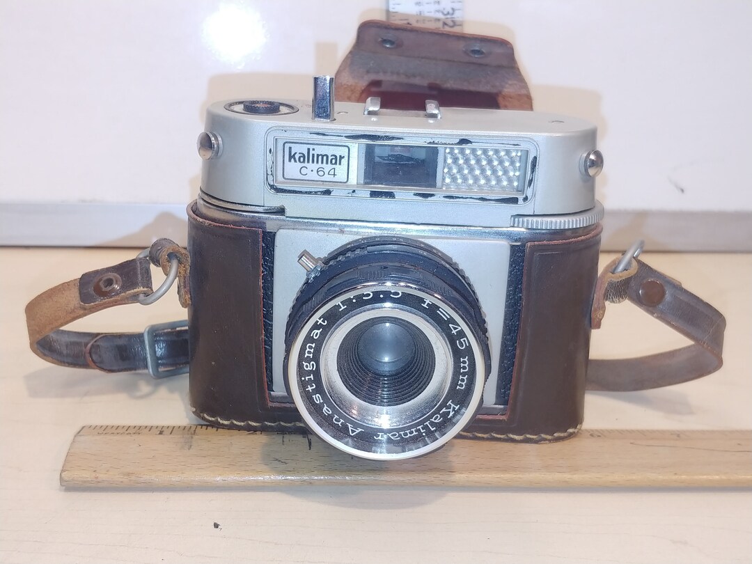 Kalimar C-64 45mm 3.5 Anastigmat Camera With Leather Case Good ...