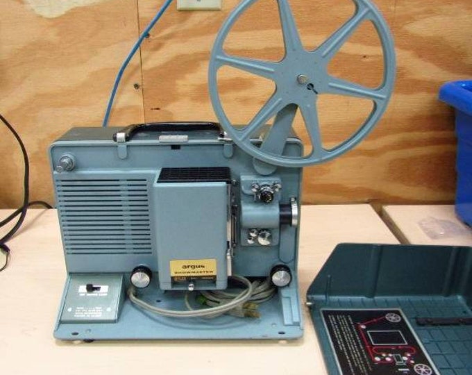 Mid-century Modern Argus S500 8mm Film Motion Picture Movie Projector ...