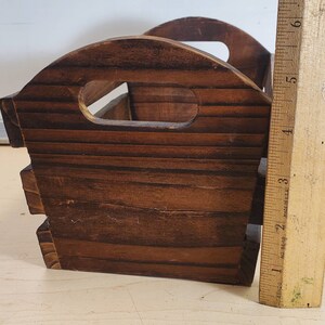 Solid Thick Wood Gathering Basket. Free Shipping - Etsy
