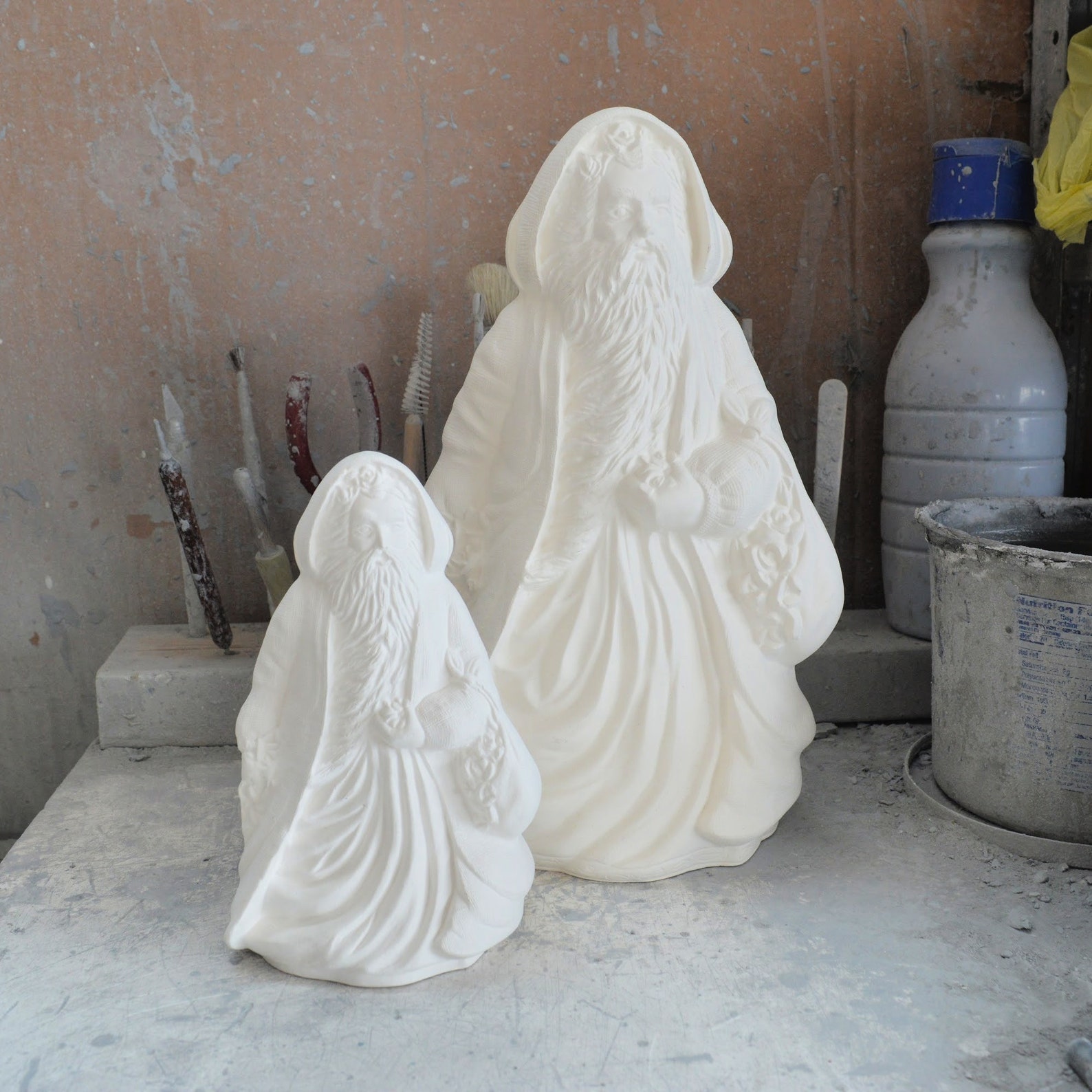 Ready to Paint -fantasy Santa - Kimple 1790 - Etsy