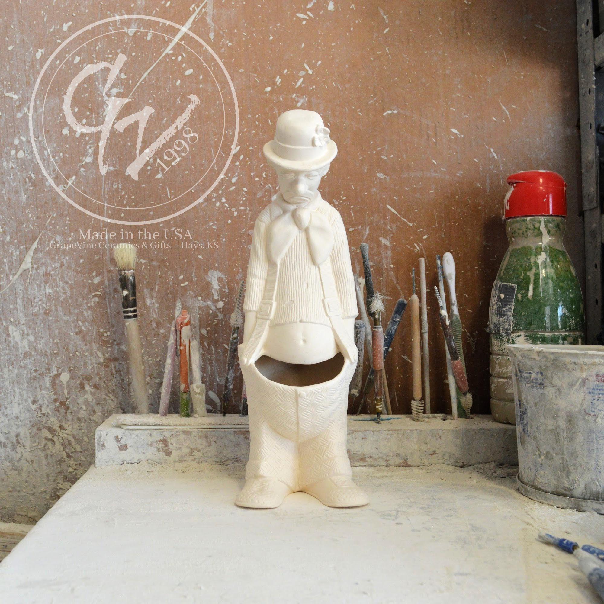 Ready to Paint - Large 12-inch Clown Cactus Planter - Sittre 220 - Etsy