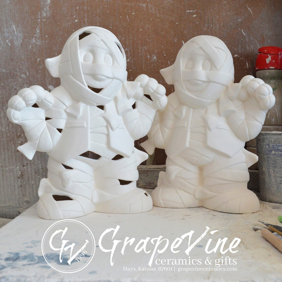 Ready to Paint - Mummy Junior - Clay Magic 843 - Etsy