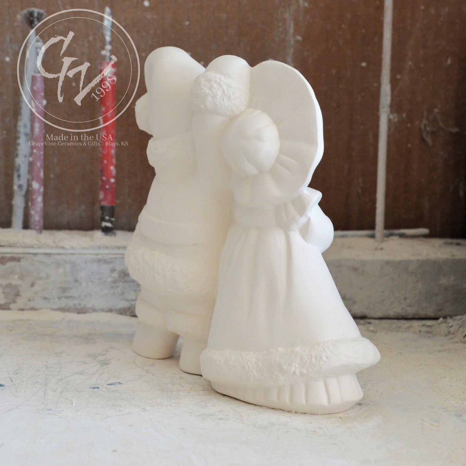 Ready to Paint - Mr. and Mrs. Santa - PCM Molds 186 - Etsy