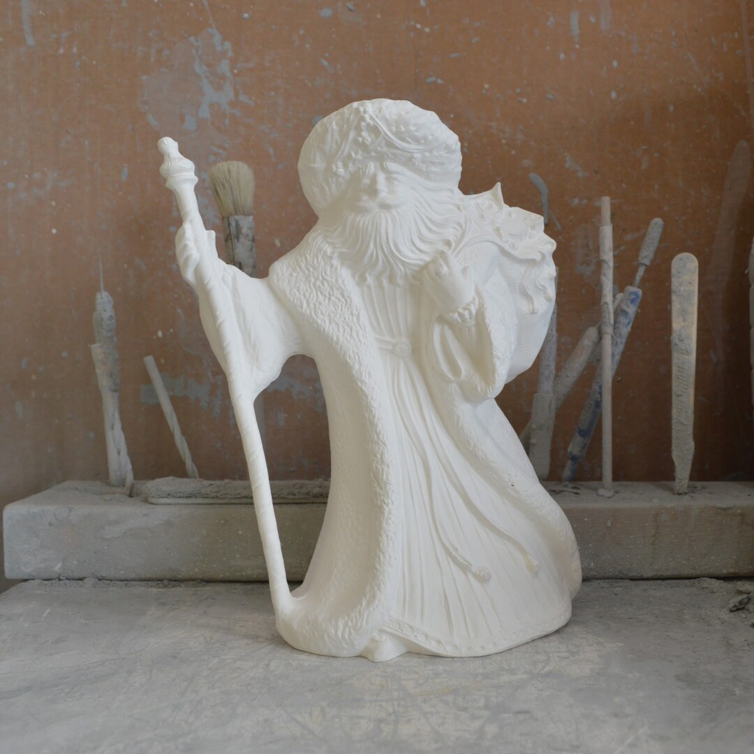 Ready to Paint - Small Renaissance Santa With Staff - Gare 2404 - Etsy
