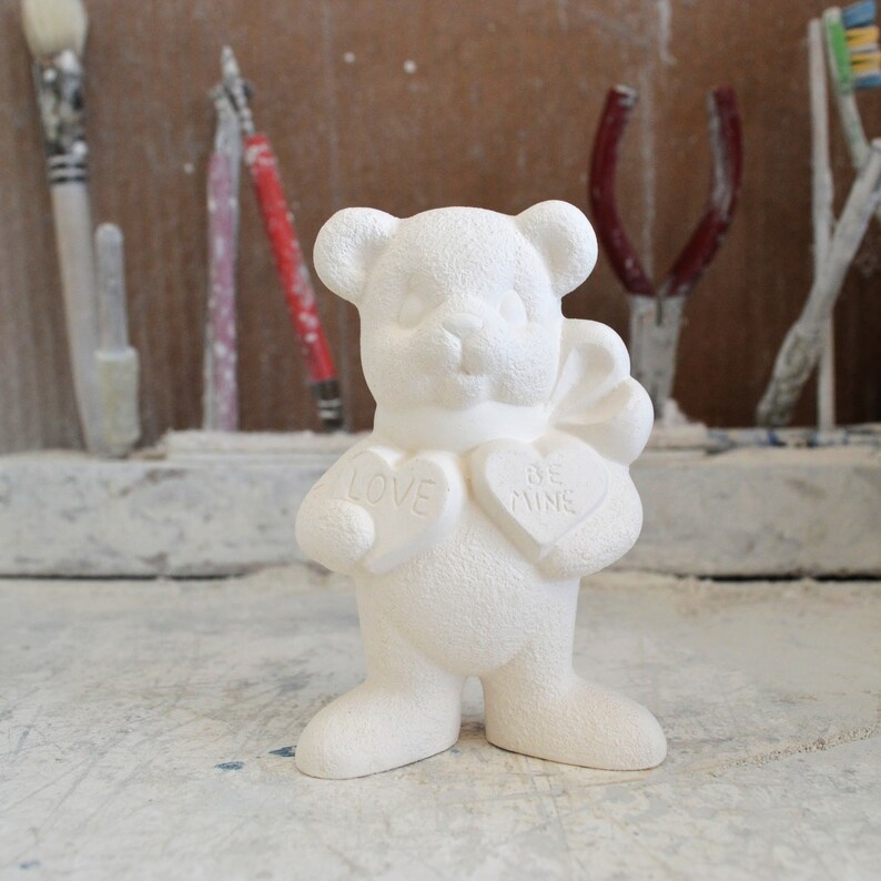 Ready to Paint - Lovin' Bears - Clay Magic 1697 - Etsy