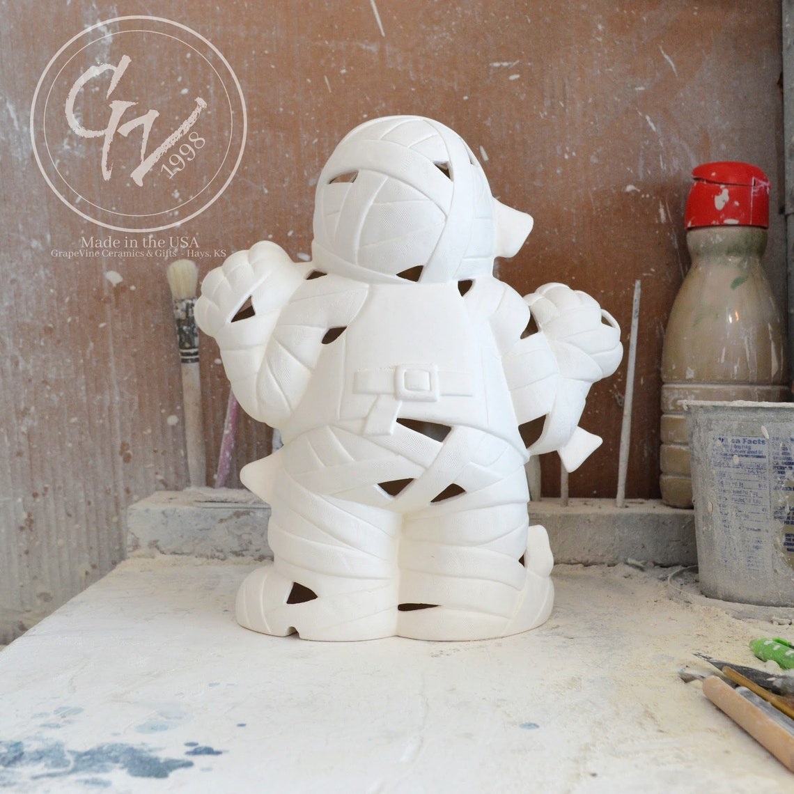 Ready to Paint - Mummy Junior - Clay Magic 843 - Etsy
