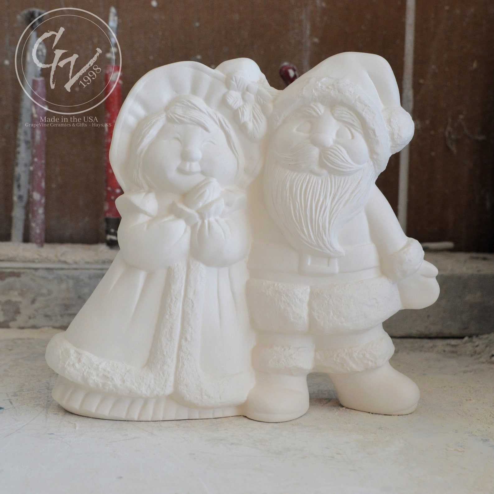 Ready to Paint - Mr. and Mrs. Santa - PCM Molds 186 - Etsy