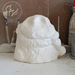 Ready to Paint - Wood Carved Santa Cookie Jar - Duncan DM-1732.DM-1733 ...