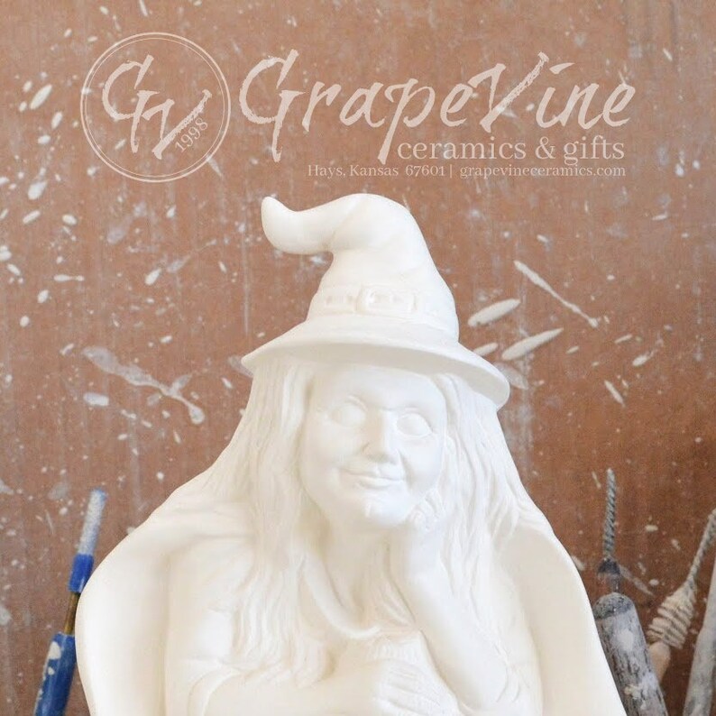 Ready to Paint - Zelda the Witch - Donas Molds D564 - Etsy