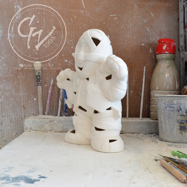Ready to Paint - Mummy Junior - Clay Magic 843 - Etsy