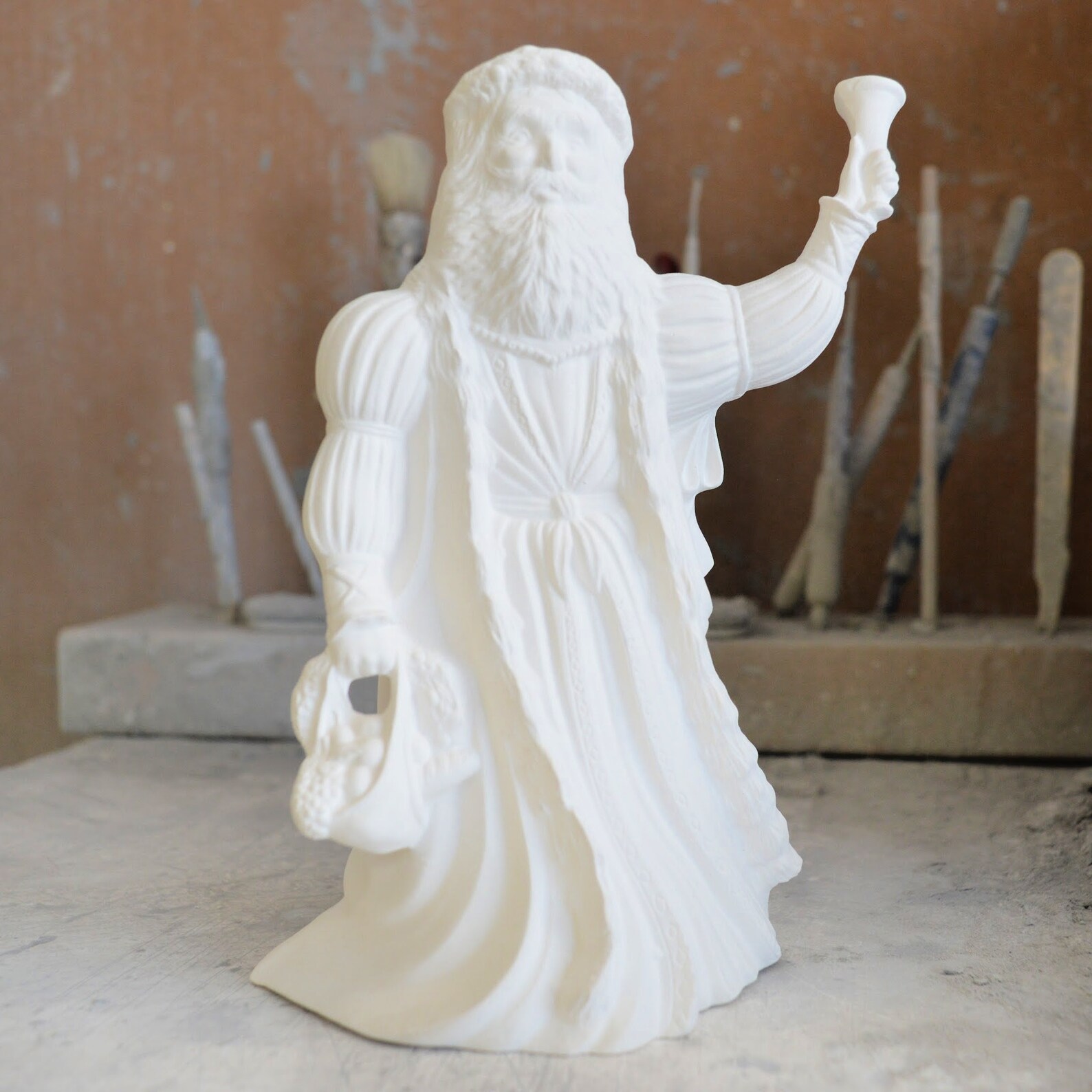 Ready to Paint Bisque - Small English Santa - Kimple 1800 - Etsy