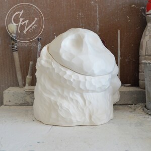 Ready to Paint - Wood Carved Santa Cookie Jar - Duncan DM-1732.DM-1733 ...