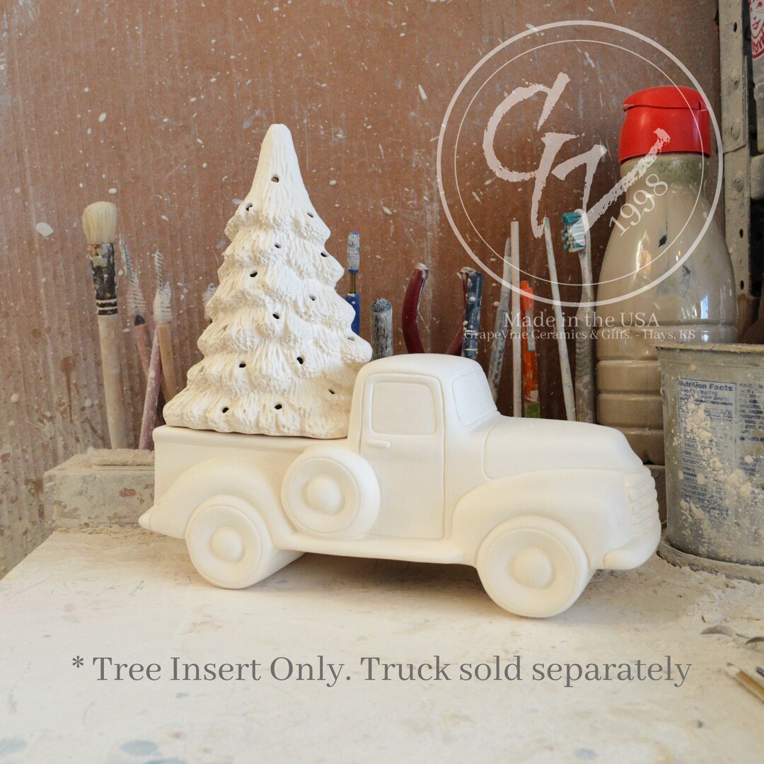 Ready to Paint - Upright Tree Insert for Pickup or Train - Clay Magic ...