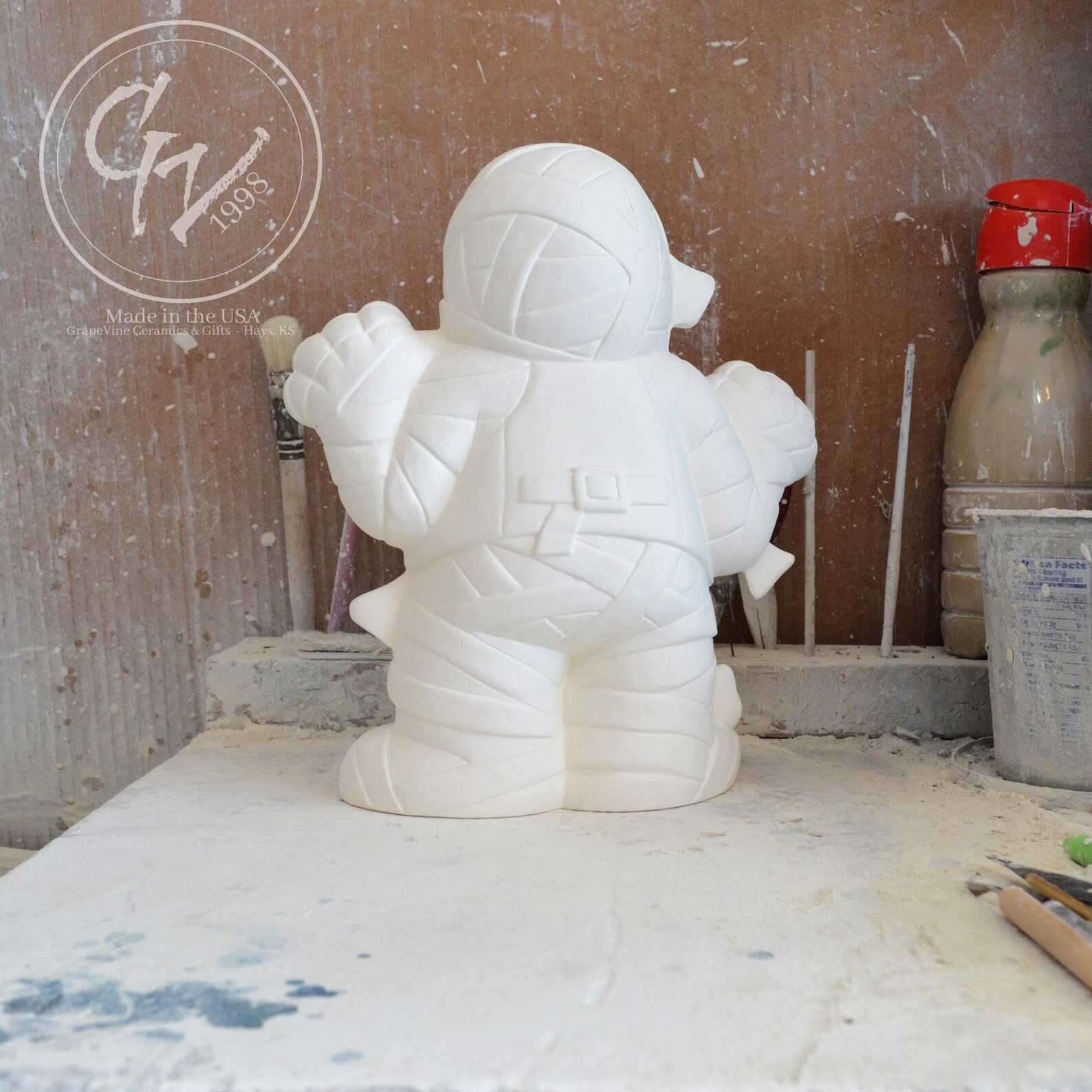 Ready to Paint - Mummy Junior - Clay Magic 843 - Etsy
