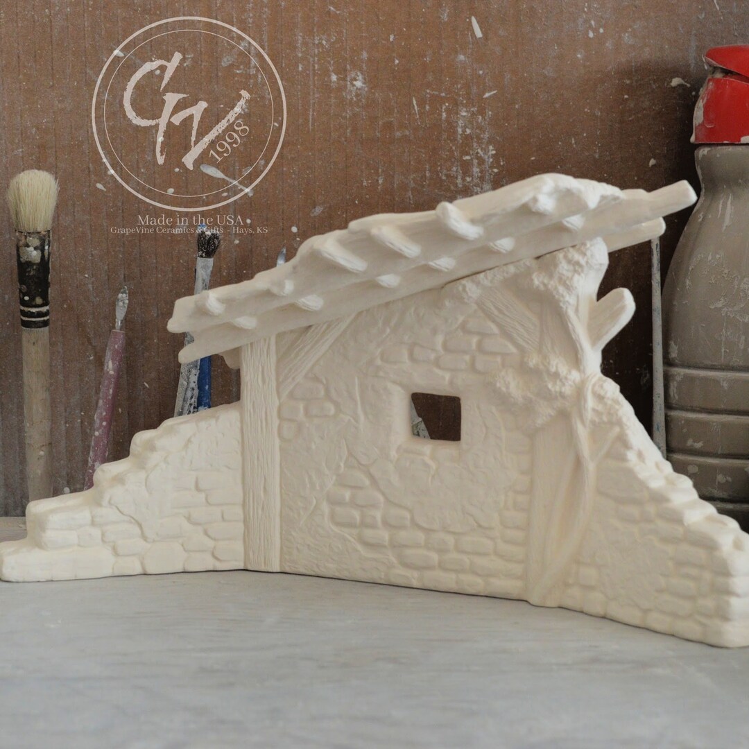 Ready to Paint - Creche Stable - Riverview 554 - Etsy