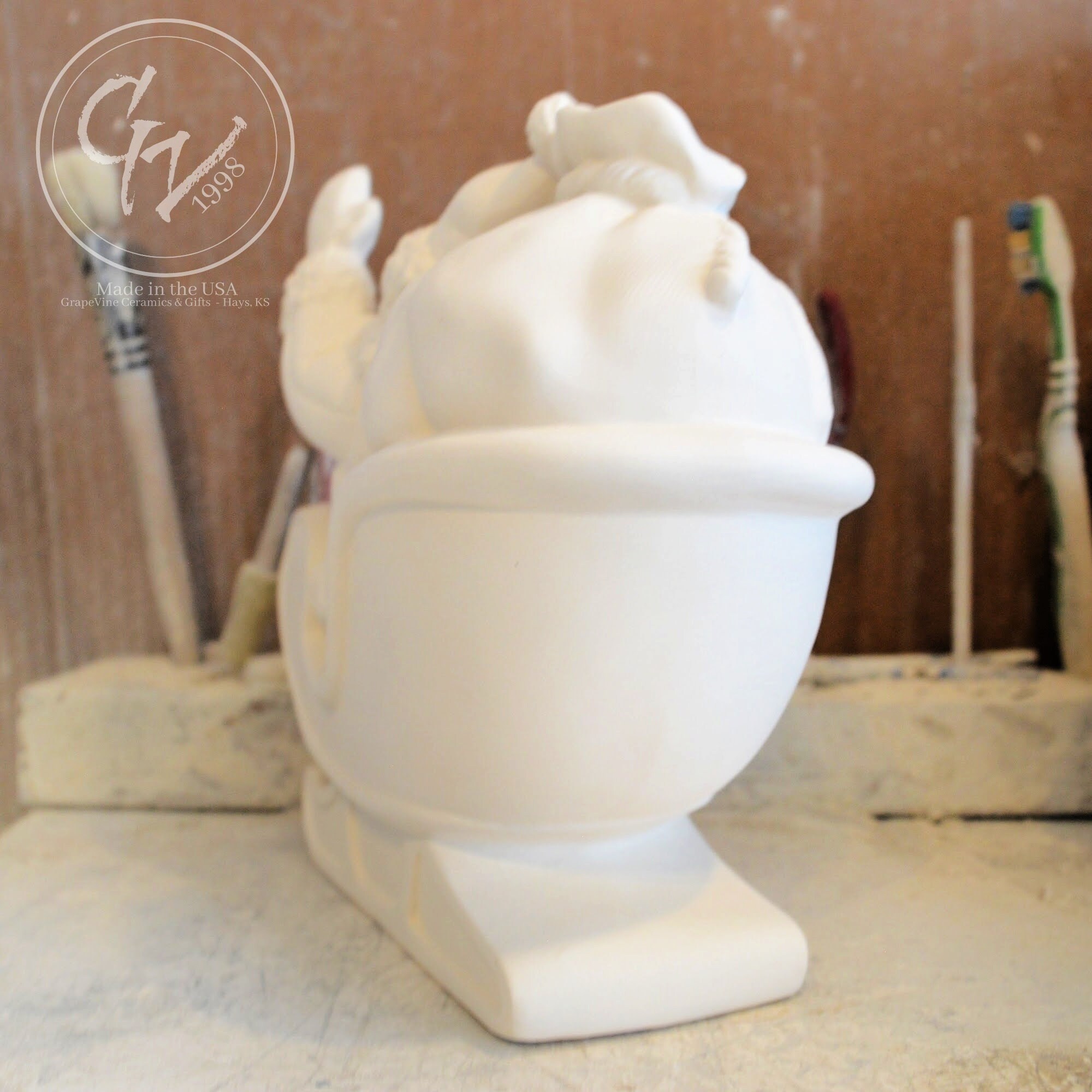 Ready to Paint - RARE Santa in Sleigh - Kimple 1634 - Etsy