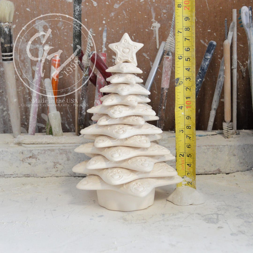 Ready to Paint - Gingerbread Tree or Star Ornaments - Donas D1488 - Etsy