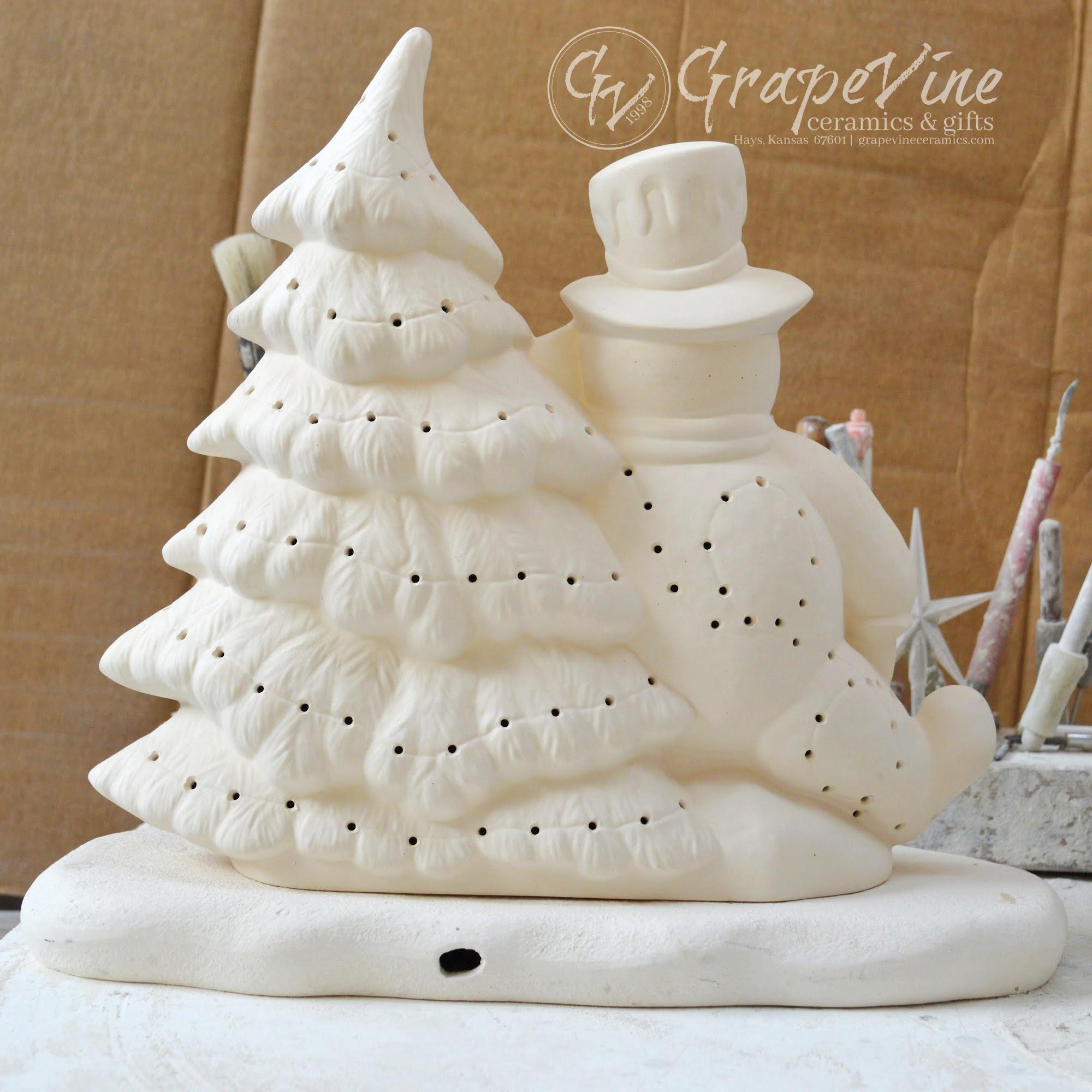 Ready to Paint - Snowman Christmas Tree - Gator Molds 433 A - Etsy