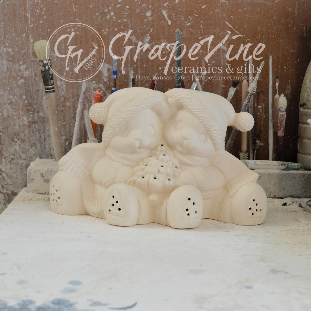 Ready to Paint - Large Santa Cuddle - Clay Magic 1422 Drilled - Etsy