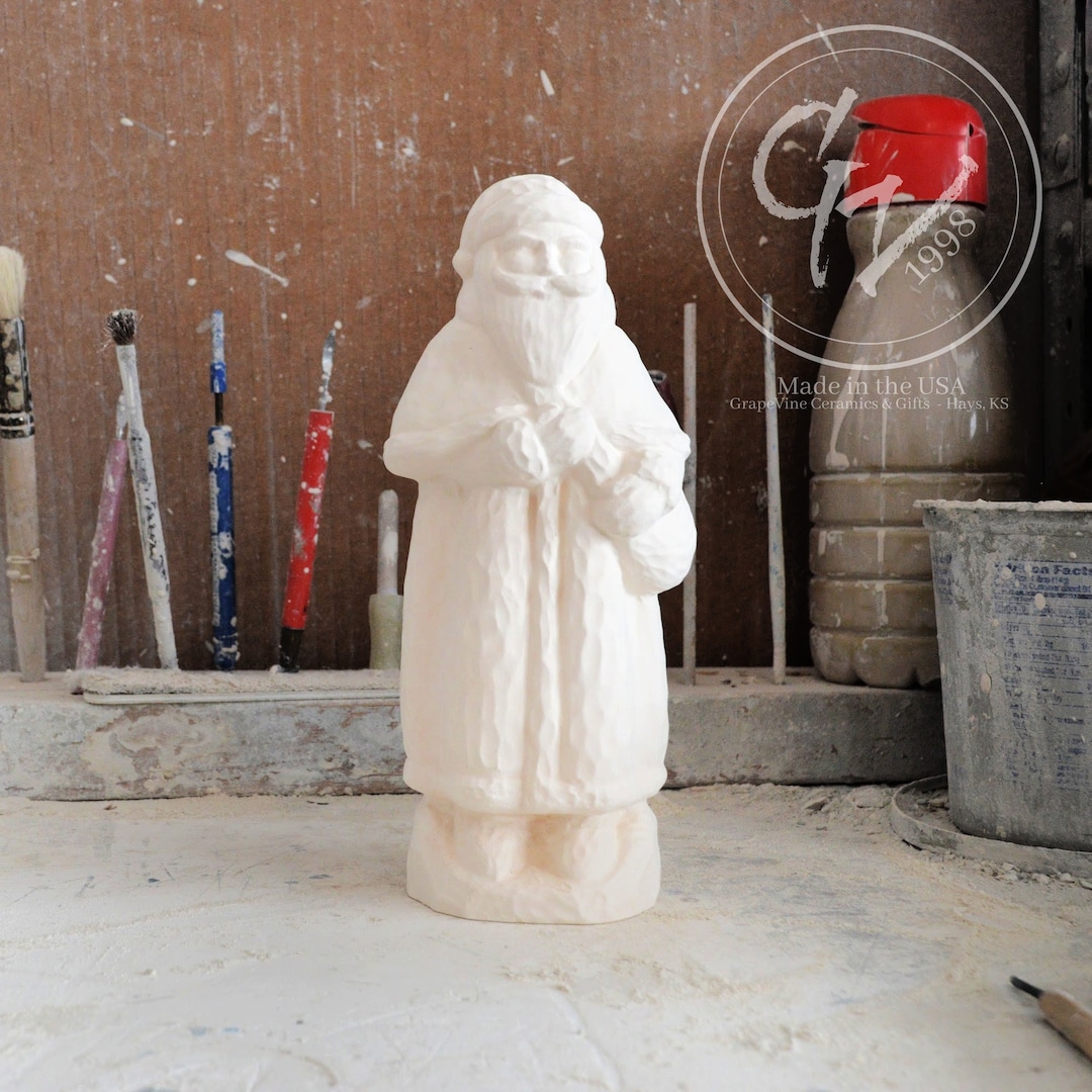Ready to Paint - Whittled Santa - Ceramichrome C2243 - Etsy