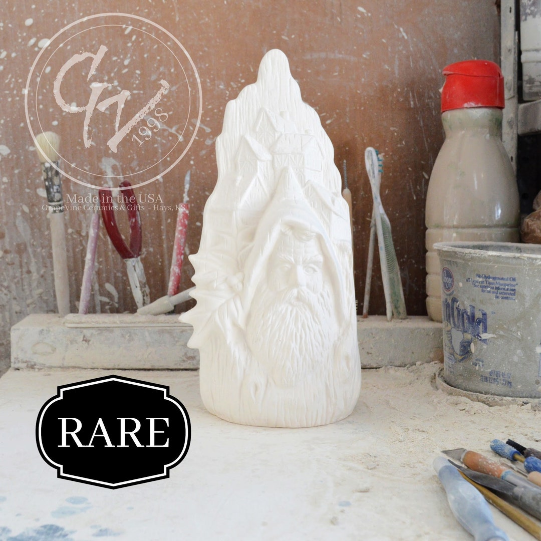 Ready to Paint -carved Santa Scene - Kimple 2134 RARE - Etsy