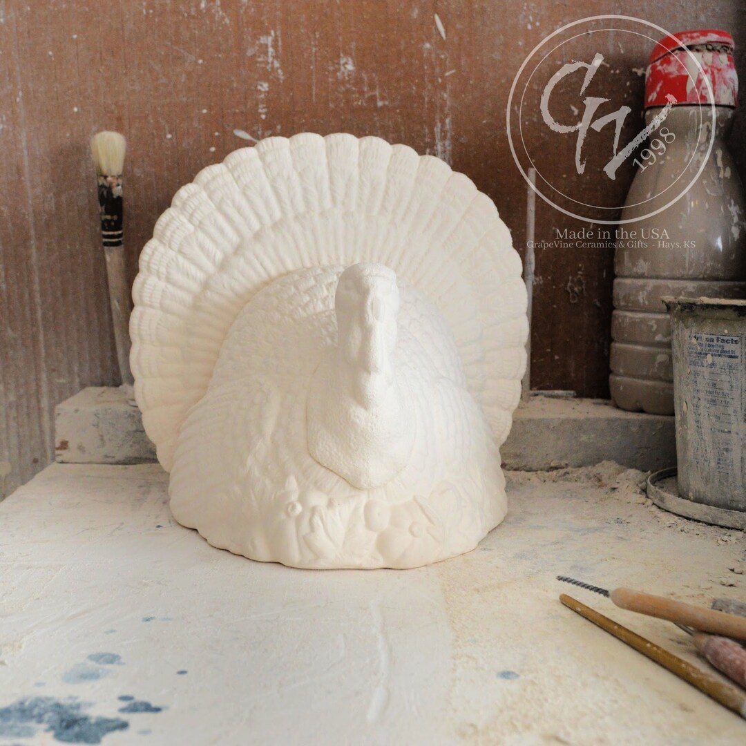 Ready to Paint Bisque - Medium Turkey - Ceramichrome C1930 - Etsy