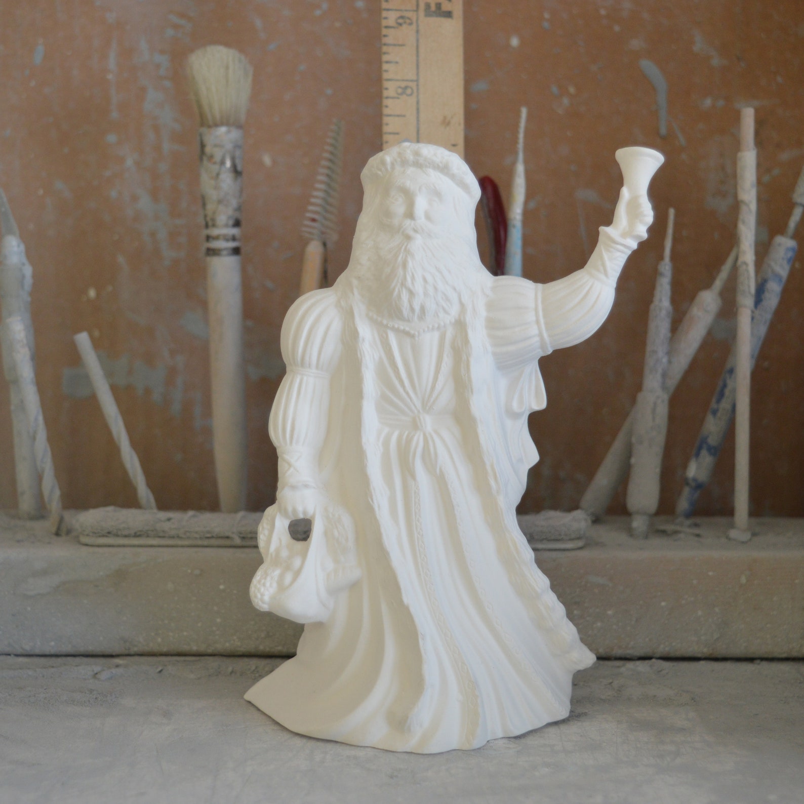 Ready to Paint Bisque - Small English Santa - Kimple 1800 - Etsy
