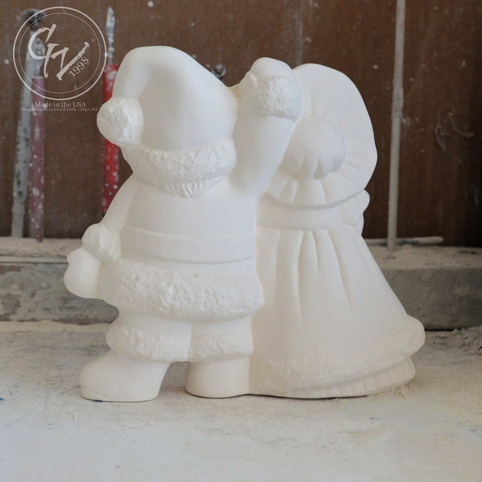 Ready to Paint - Mr. and Mrs. Santa - PCM Molds 186 - Etsy