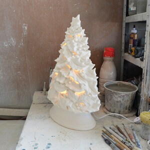 Ready to Paint - NEW Holly Christmas Tree 1 - Clay Magic 4357 - Etsy