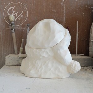 Ready to Paint - Wood Carved Santa Cookie Jar - Duncan DM-1732.DM-1733 ...