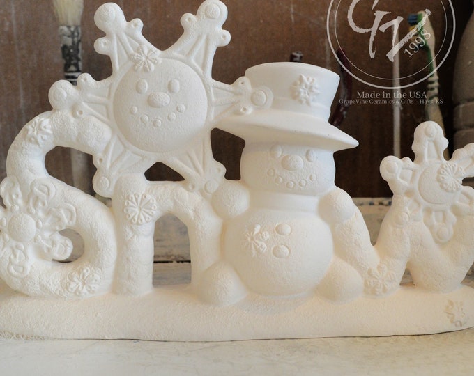 Ready to Paint - Snow Snowman - Clay Magic 2269 - Etsy