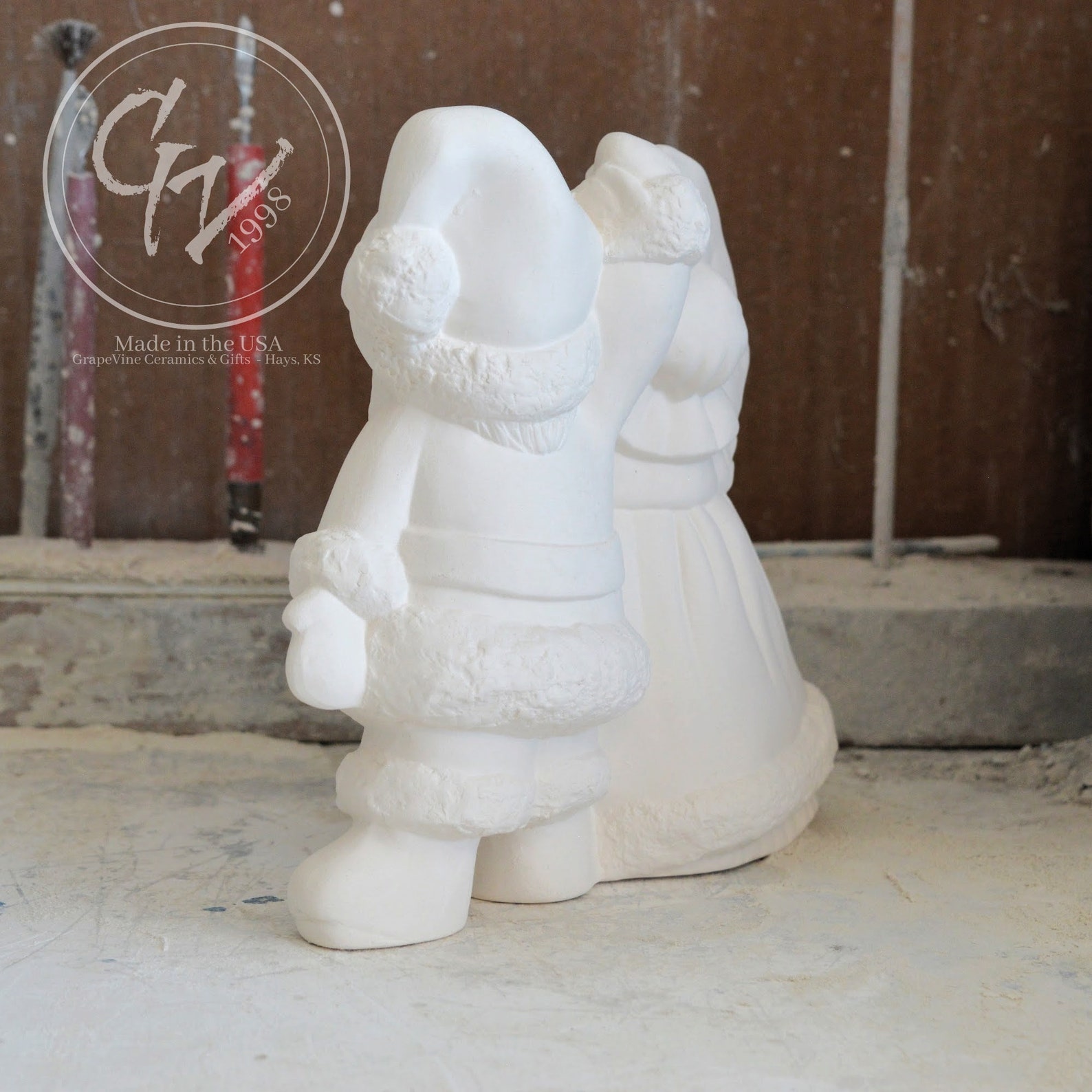 Ready to Paint - Mr. and Mrs. Santa - PCM Molds 186 - Etsy