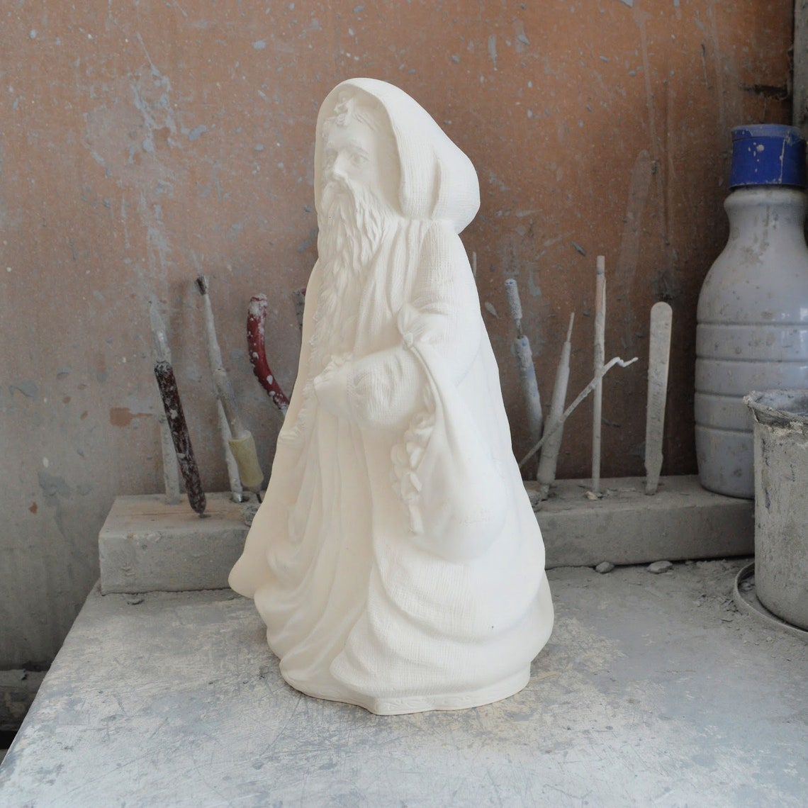 Ready to Paint -fantasy Santa - Kimple 1790 - Etsy