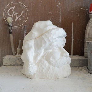Ready to Paint - Wood Carved Santa Cookie Jar - Duncan DM-1732.DM-1733 ...