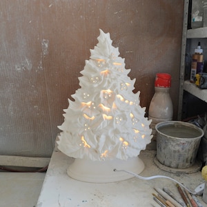Ready to Paint - NEW Holly Christmas Tree 1 - Clay Magic 4357 - Etsy