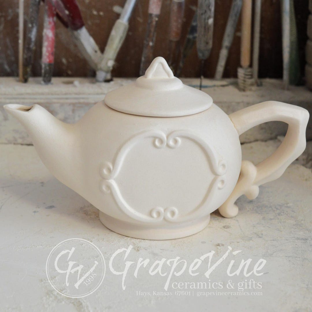 Ready to Paint - Small Bavarian Tea Pot - Duncan DM-559 - Etsy