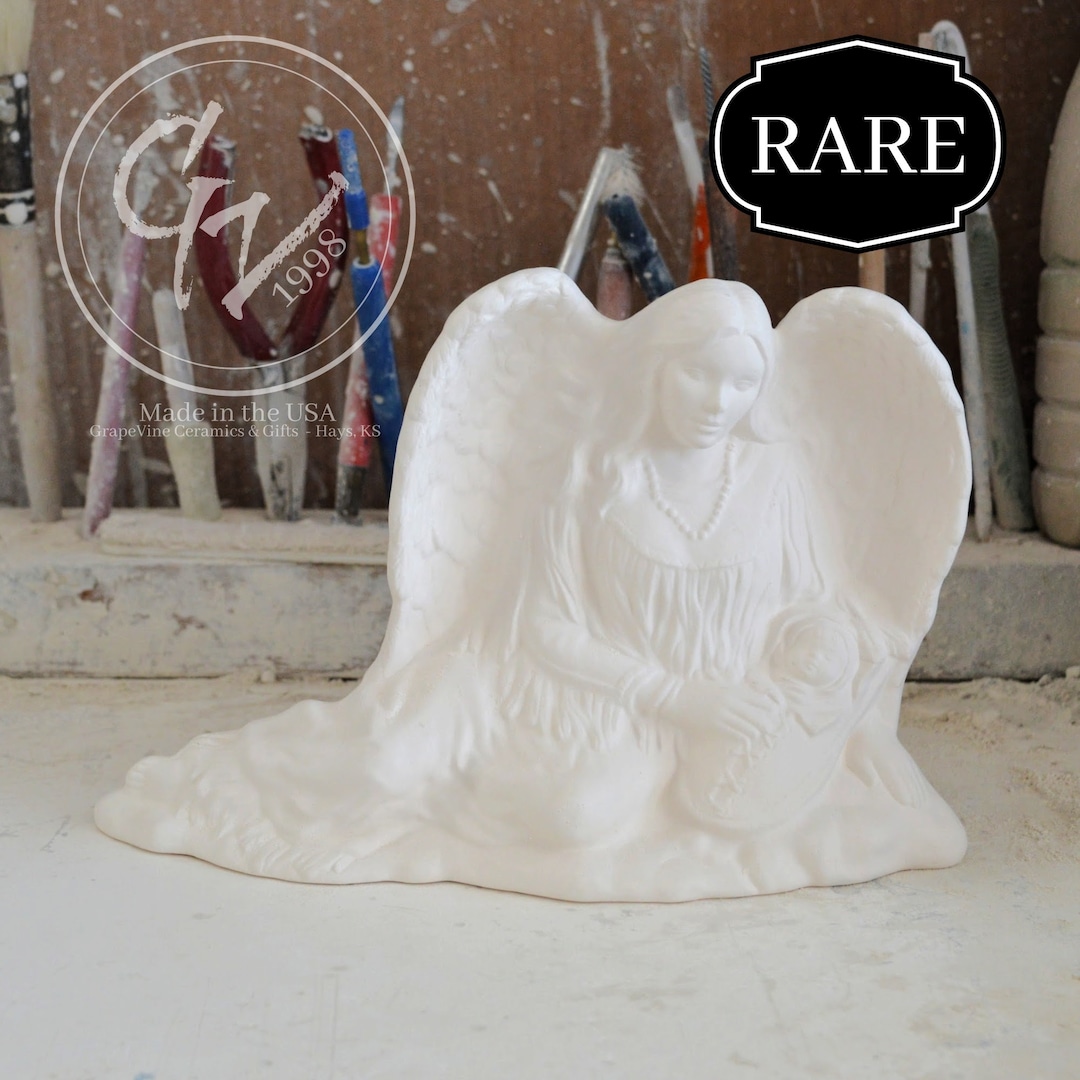 Ready to Paint - *RARE* Indian Angel With Baby -provincial P-1035 - Etsy