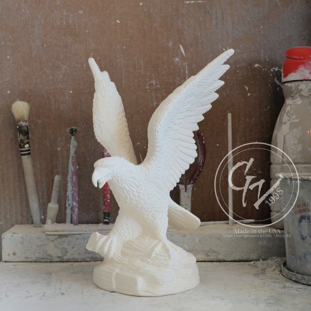 Ready to Paint Bisque - Eagle - Mikes Molds 782 - Etsy