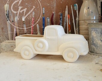 Clay Magic 4102-4214 Pick up Truck With Tukute Yeti Insert Bisque ready ...