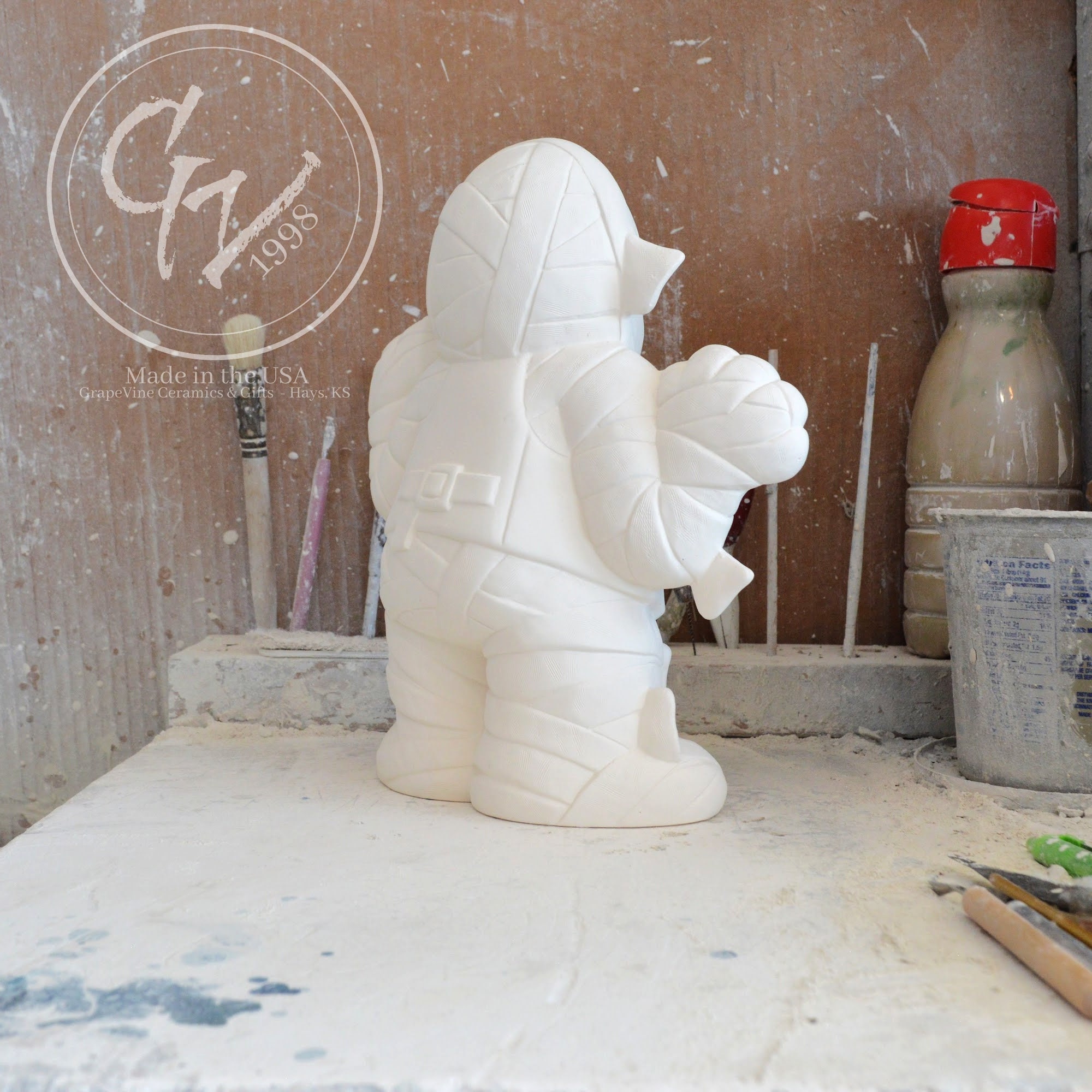 Ready to Paint - Mummy Junior - Clay Magic 843 - Etsy