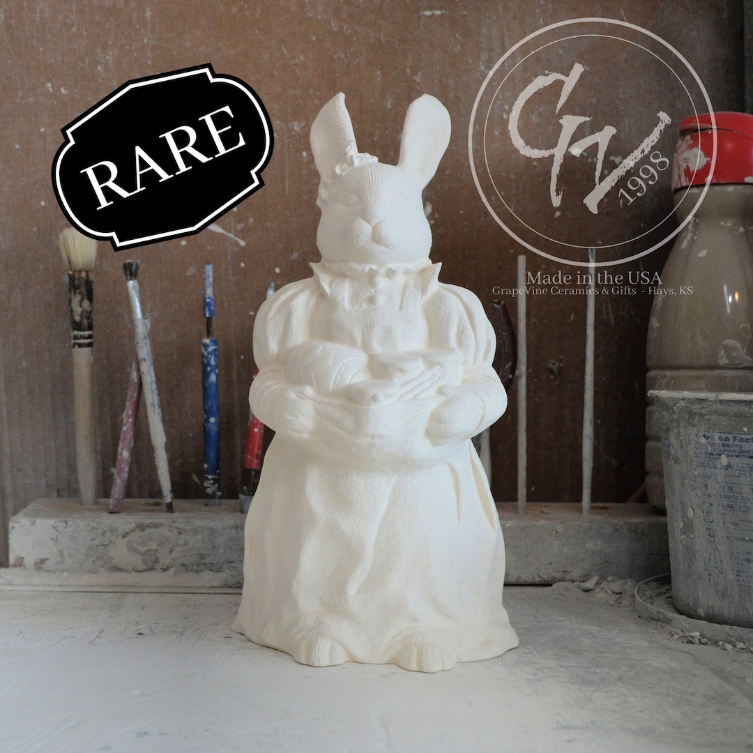 Ready to Paint - Draped Mrs Rabbit - Kimple 1660 - Rare - Etsy