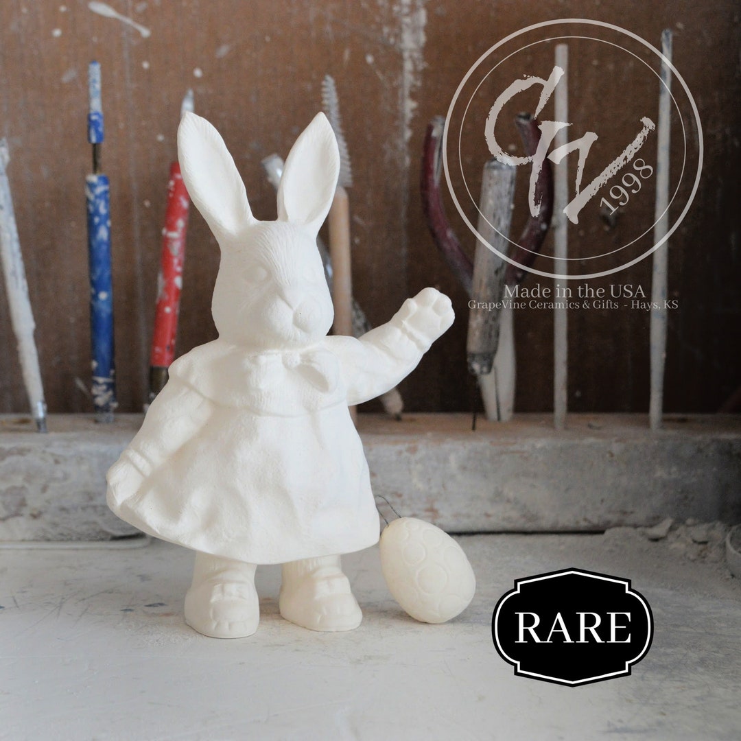 Ready to Paint - Draped Girl Rabbit - Kimple 1662 - Rare - Etsy